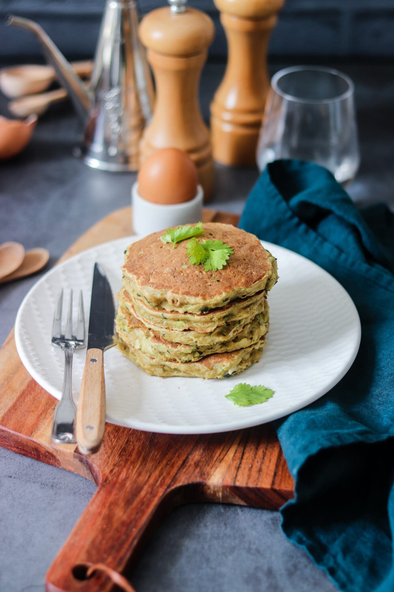 Recette de pancakes salés à la courgette - Max de Génie